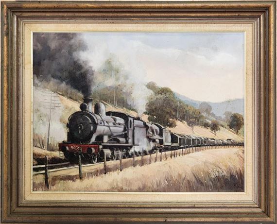 John Perkins | Country Steam Train | MutualArt