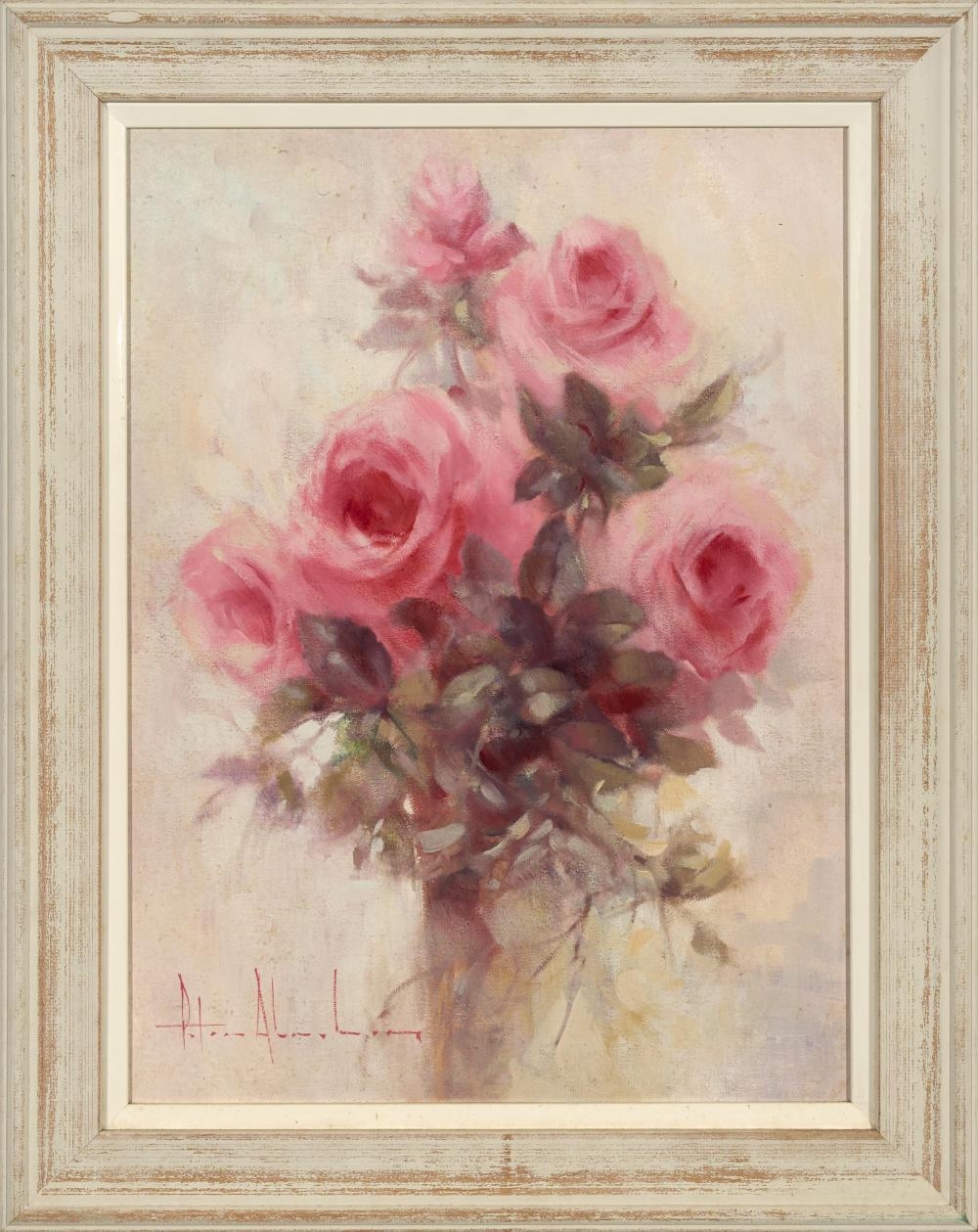Peter Abraham | A Vase of Roses | MutualArt