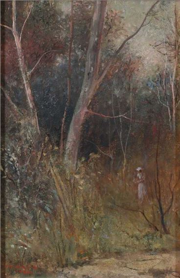 Frederick McCubbin | Gathering Wildflowers (1886) | MutualArt