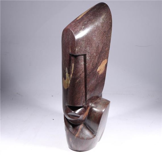 Moses Masaya | stylized modernist Janus Head | MutualArt