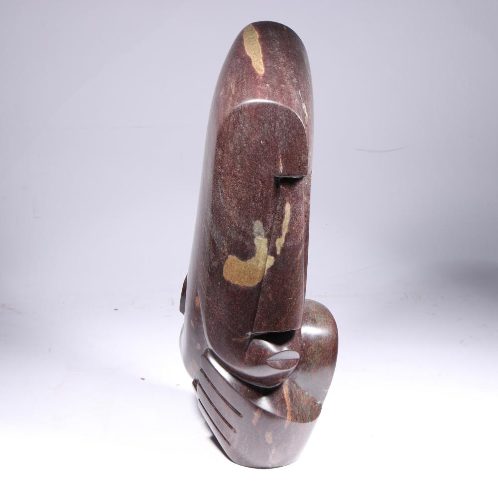 Moses Masaya | stylized modernist Janus Head | MutualArt