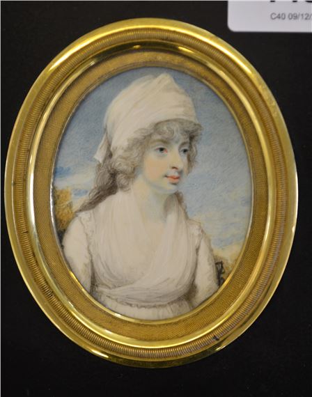 Henry Eldridge | head and shoulder portrait of Mary Hamilton (Early ...