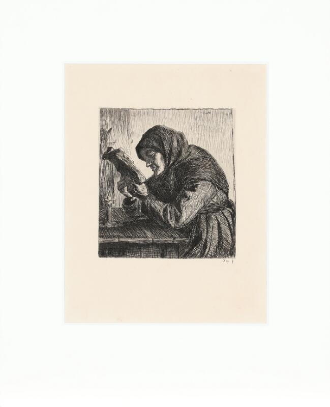 Anna Kirstine Ancher | Læsende gammle Kone”. Reading old woman (1896 ...