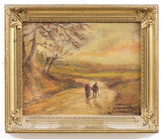 Severino Trematore | Paesaggio con figure | MutualArt
