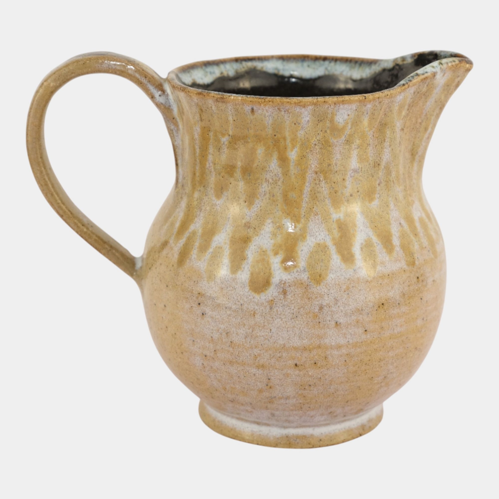 Gawaine Dart | Geometric Drip Glaze Pitcher First Signature (1950s ...