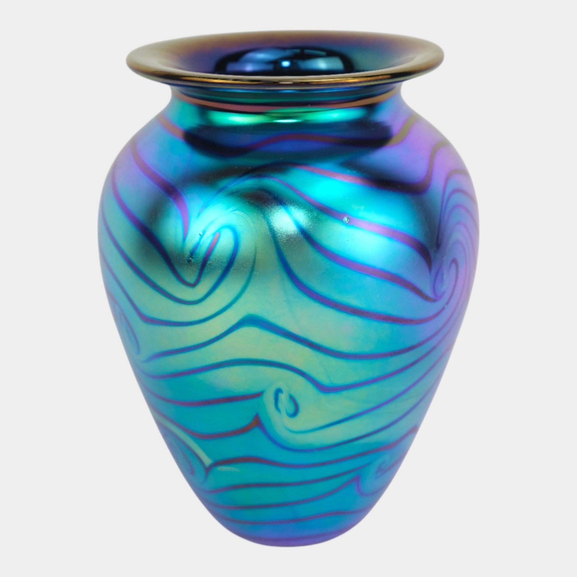 Robert Eickholt | Robert Eickholt Blue Purple Iridescent Swirling ...