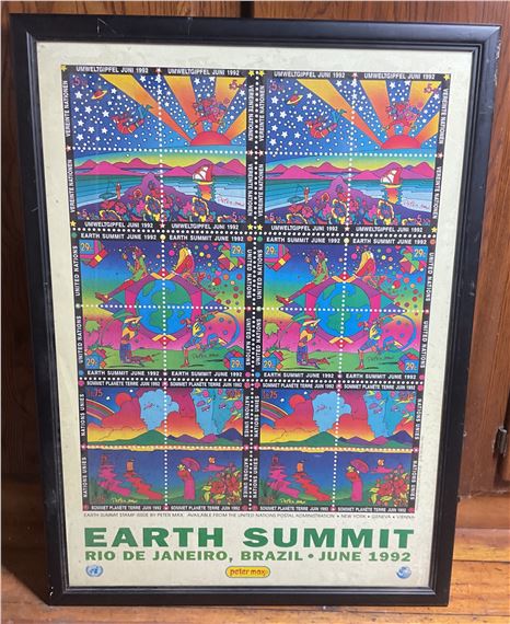 Peter Max | Earth Summit Poster (1992) | MutualArt