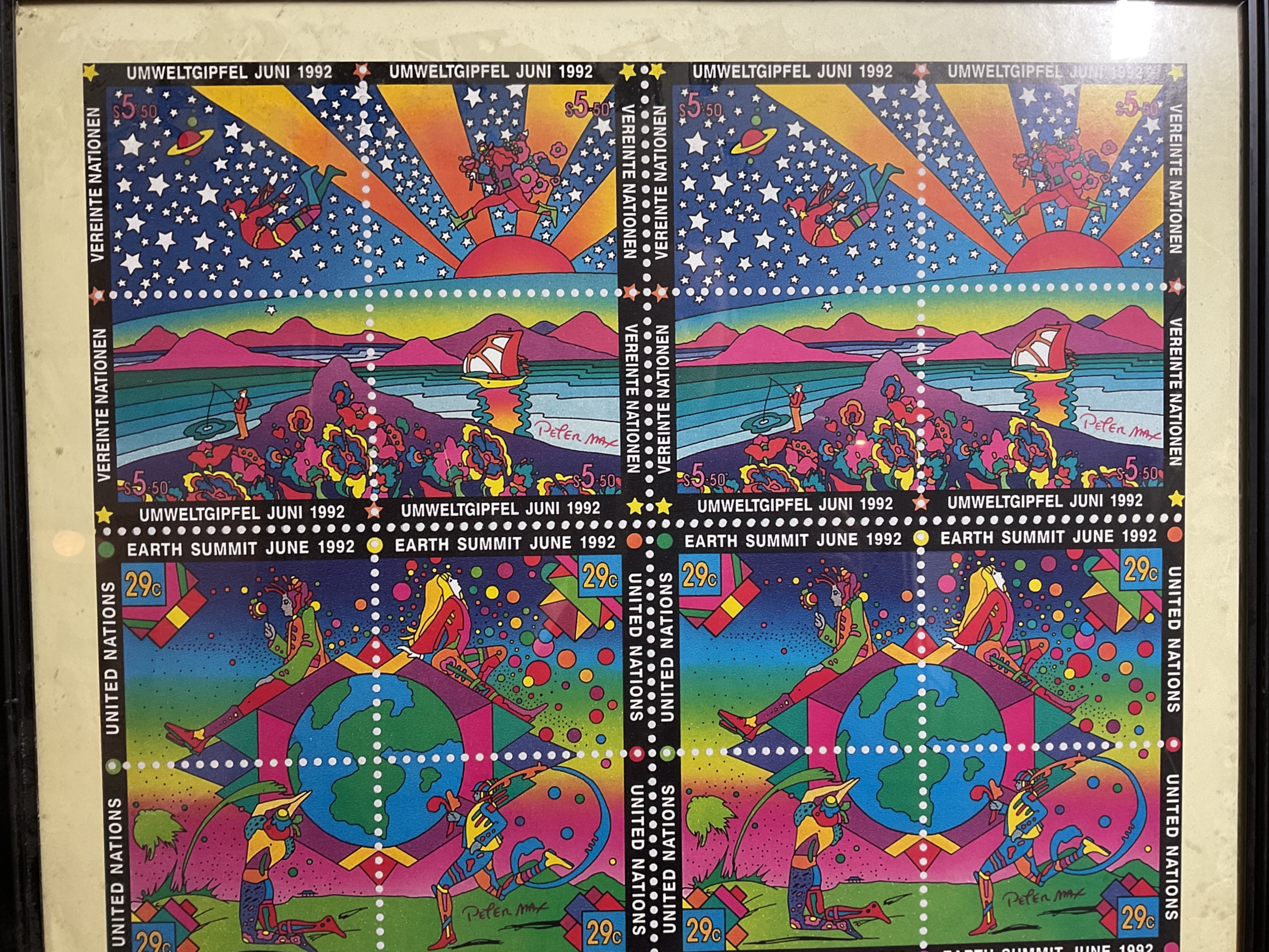 Peter Max | Earth Summit Poster (1992) | MutualArt