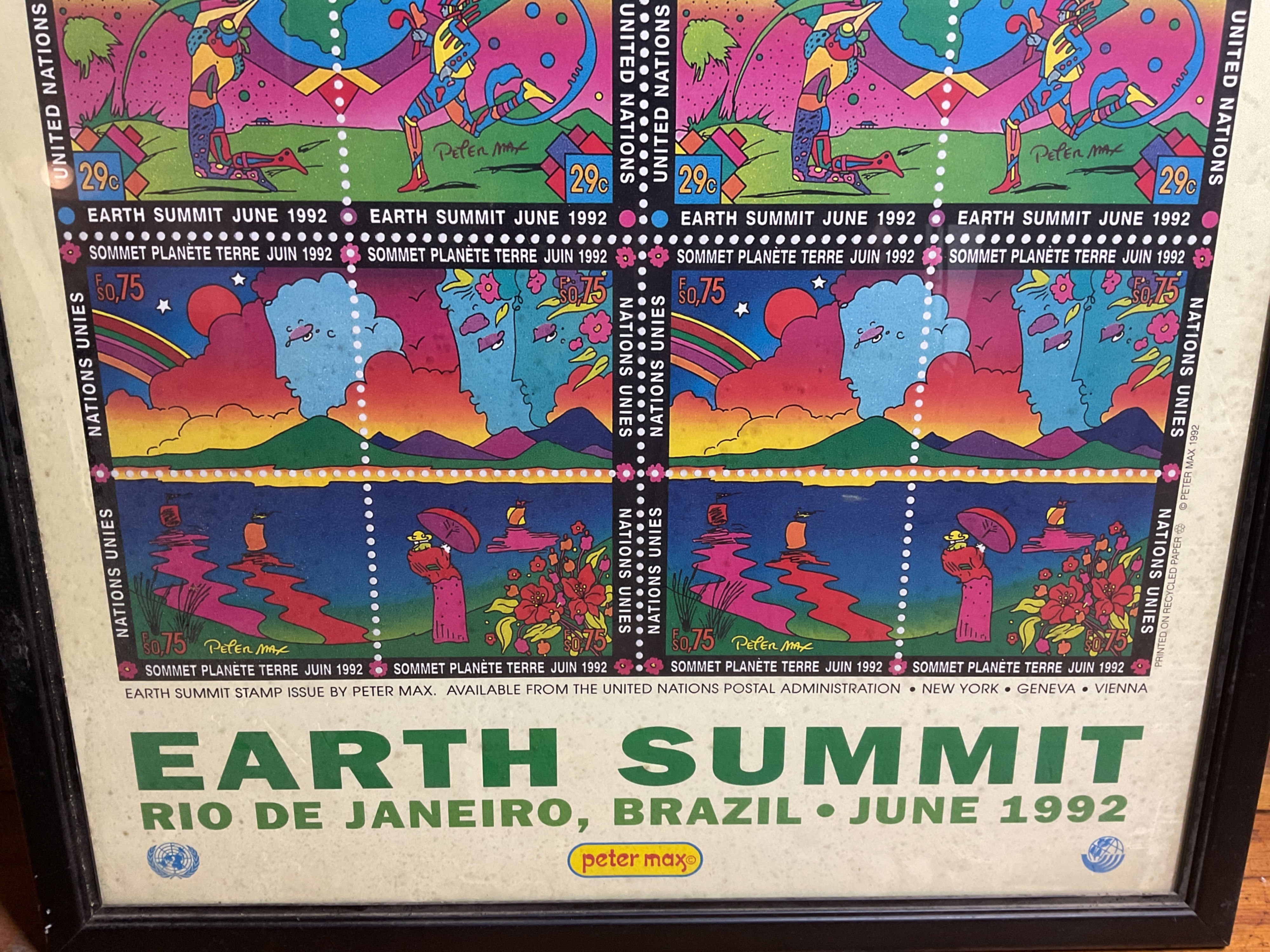Peter Max | Earth Summit Poster (1992) | MutualArt