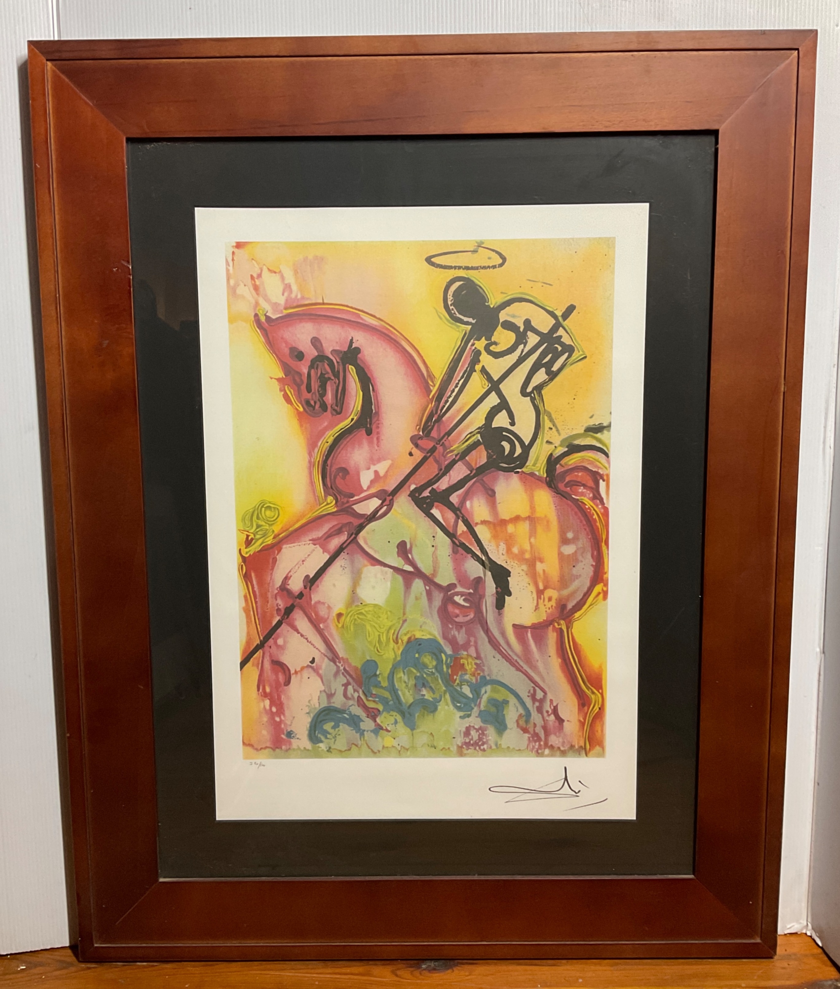 Salvador Dalí | abstracted St. George figure and a horse | MutualArt