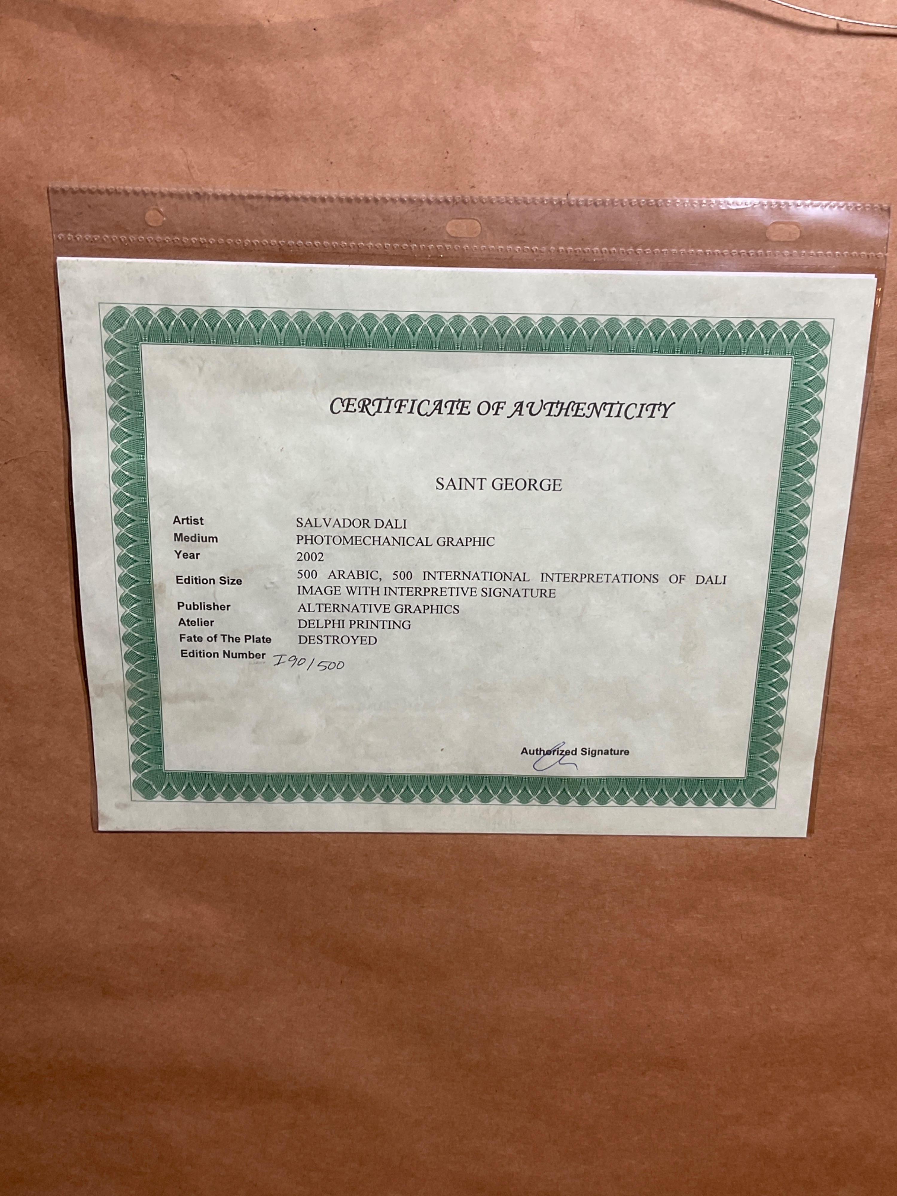 Salvador Dalí | abstracted St. George figure and a horse | MutualArt