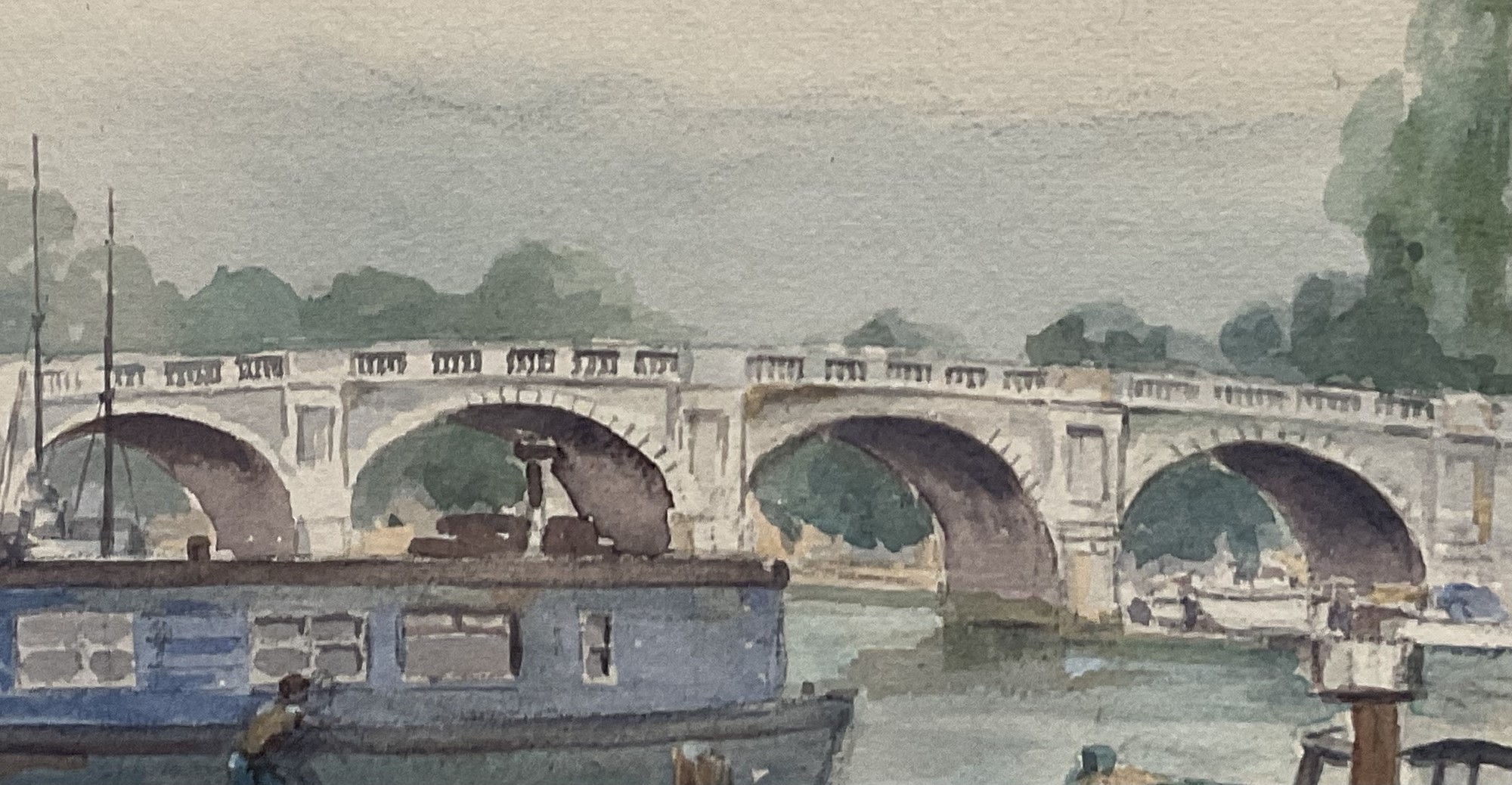 David Wood | Kingston Bridge and the Thames | MutualArt