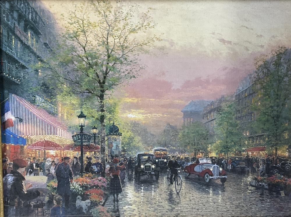Thomas Kinkade | Paris, City Of Lights, beyond Spring Gate | MutualArt