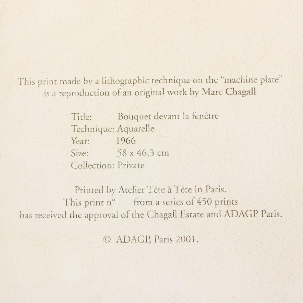 Marc Chagall | Le Bouquet Devant La Fenetre | MutualArt
