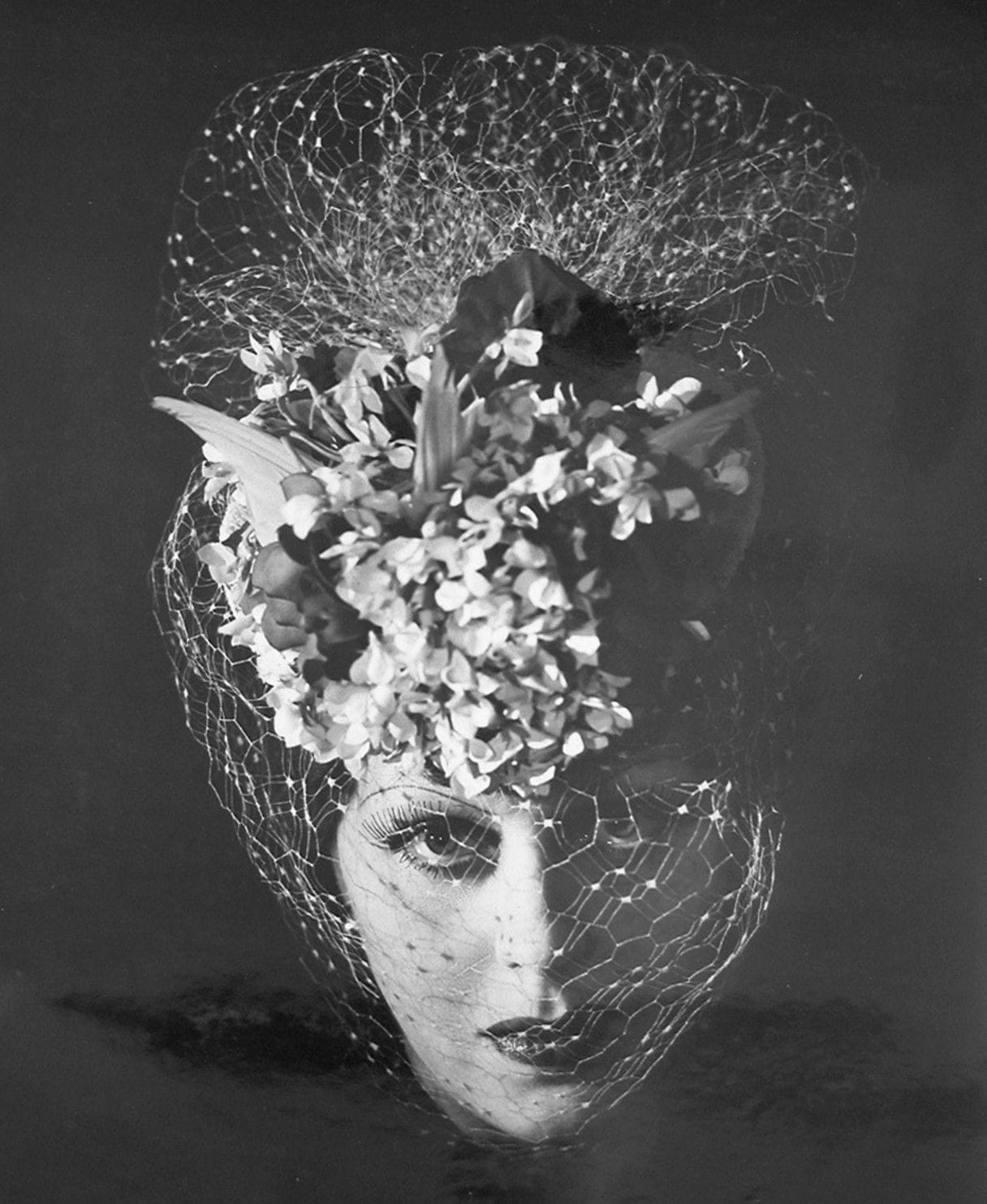 Georges Saad | Gérard Albouy* model with flowery veil (1950 - 1960 ...