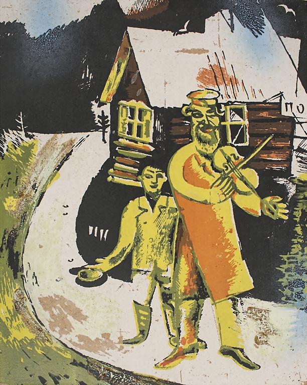 Chagall Marc | Der Geiger' / 'The fiddler (1914) | Compare similar ...