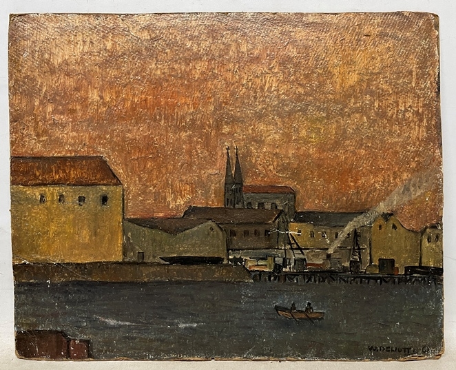 Walter Deliotti | Paisaje con canal | MutualArt