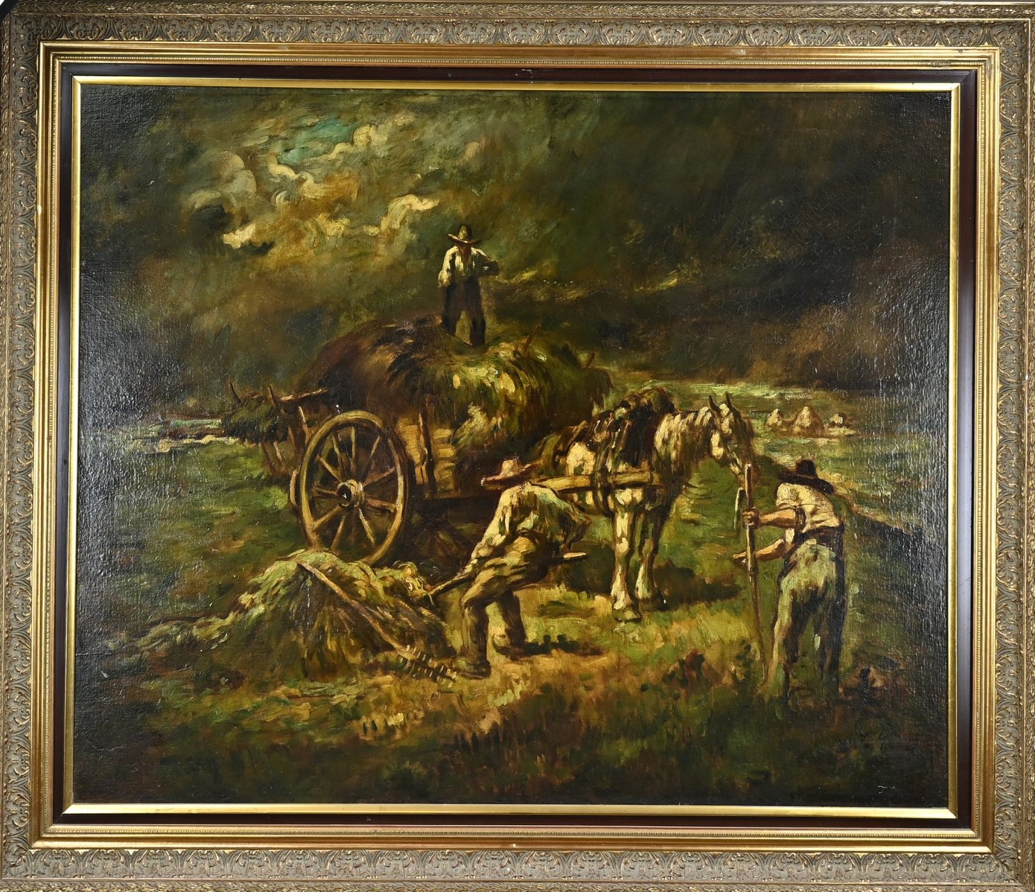 Jacques Mourik | Landarbeiders met paardenspan | MutualArt