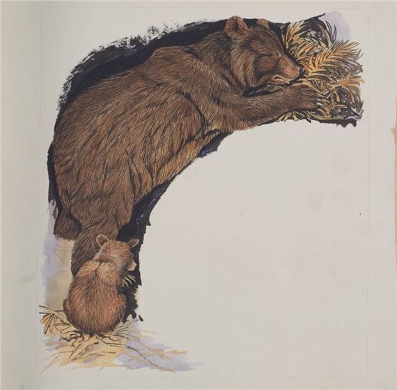 Patrick Oxenham | Bear and cub | MutualArt