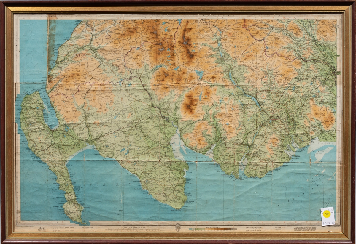Scottish School, 20th Century | Map of Western Galloway (20th Century ...