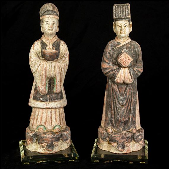 Chinese School | Chinese pottery tomb figures | MutualArt