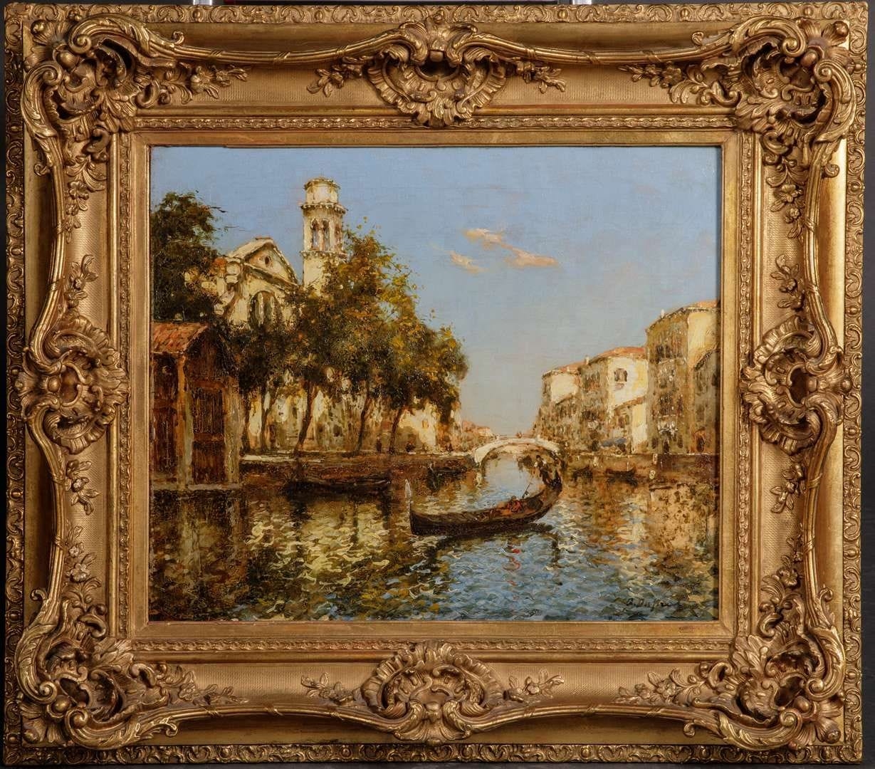 Albert Ferdinand‏ Duprat | Gondole à Venise | MutualArt