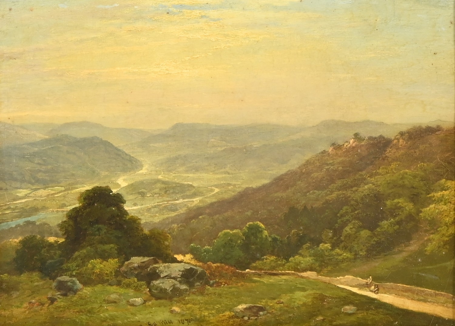 Edward Price | The View from Froggatt Edge, Derbyshire (1875) | MutualArt