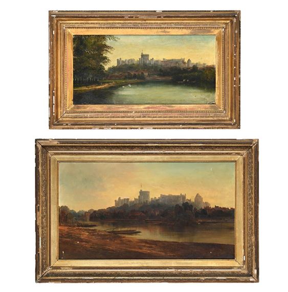 English School, 19th Century | TWO VIEWS OF WINDSOR CASTLE (Late 19th ...