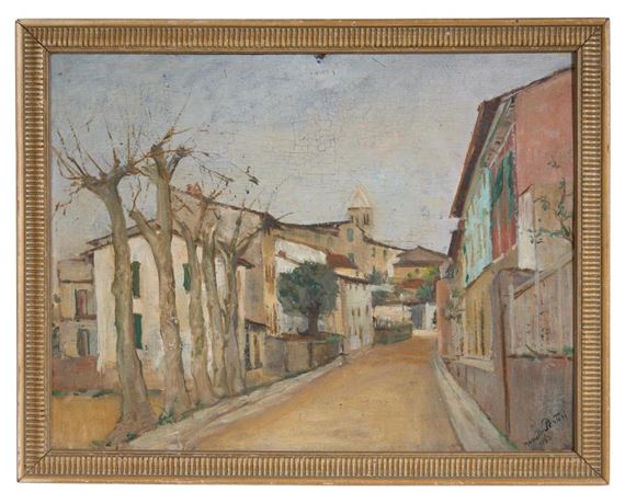 Pertici Menotti | Street Scene (1945) | MutualArt