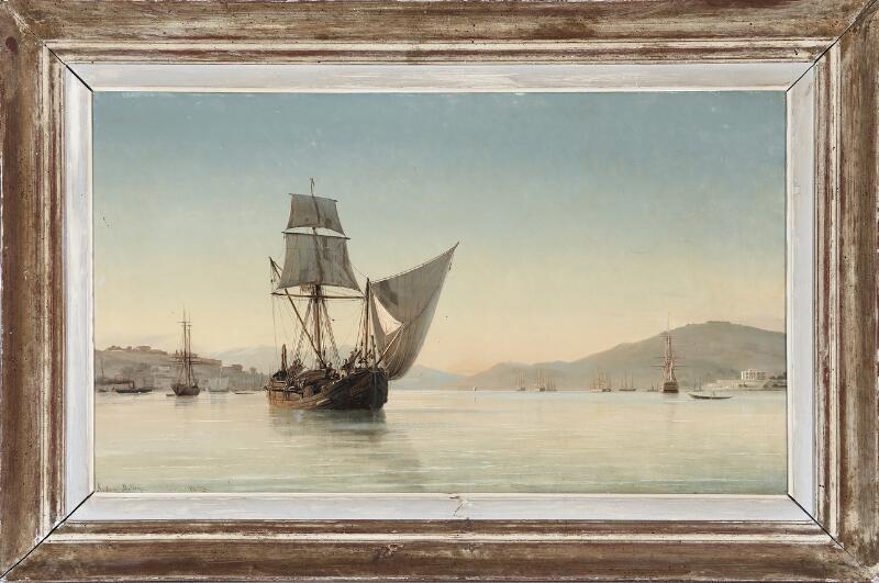Daniel Herman Anton Melbye | A busy day on the Bosporus (1853) | MutualArt