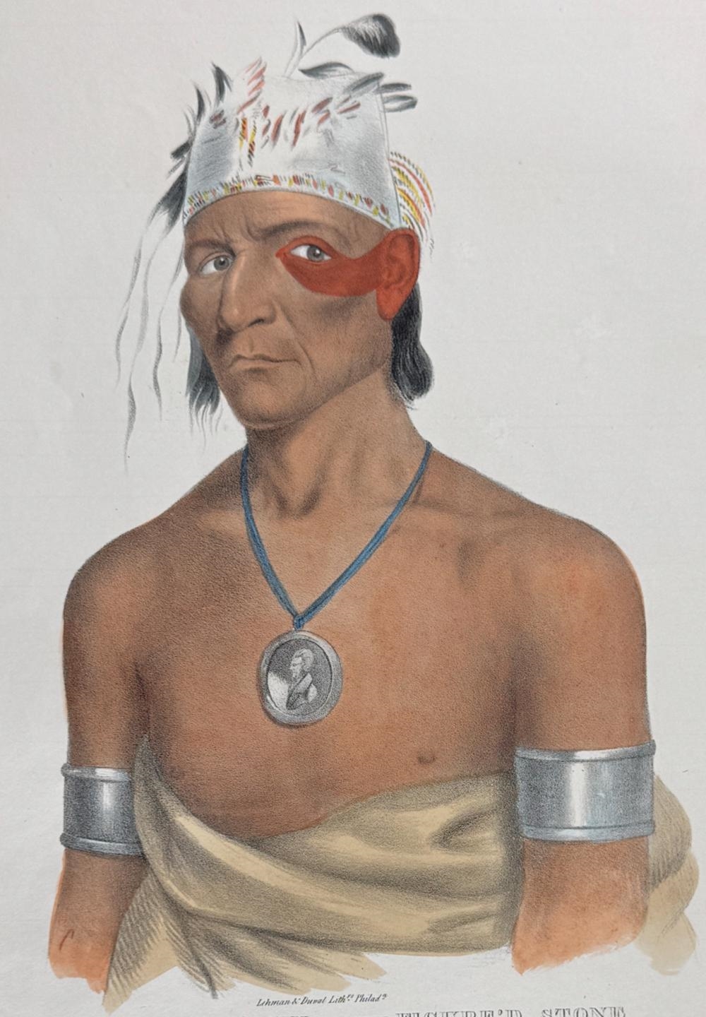 James Otto Lewis | Shing-Gaa-Ba-W'Osin or the Figure'd Stone, A Chippewa Chief (1835 - 1836 ...