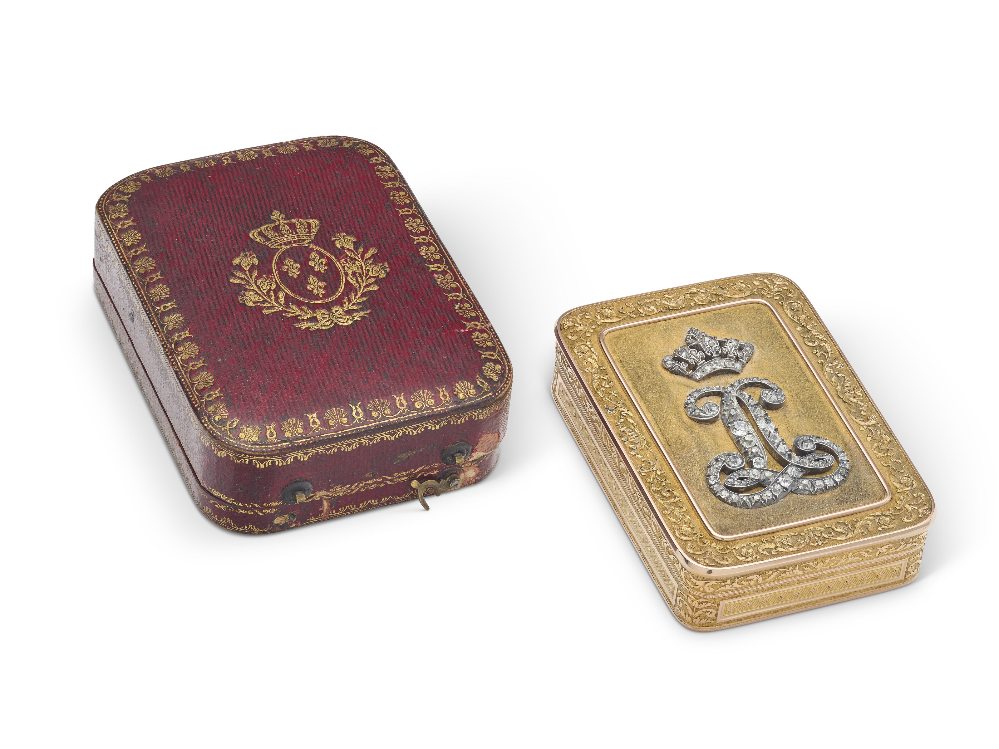 Gabriel Raoul Morel | A LOUIS XVIII JEWELED GOLD PRESENTATION SNUFF-BOX ...
