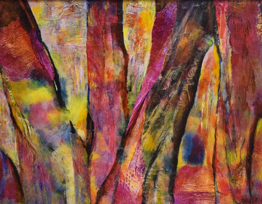 Jennifer Wheten | A vibrant abstract study of nature using torn paper ...