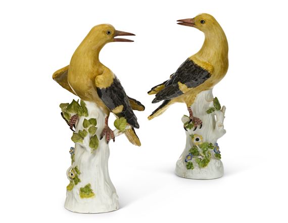 Johann Joachim Kändler | A PAIR OF MEISSEN PORCELAIN MODELS OF GOLDEN ...