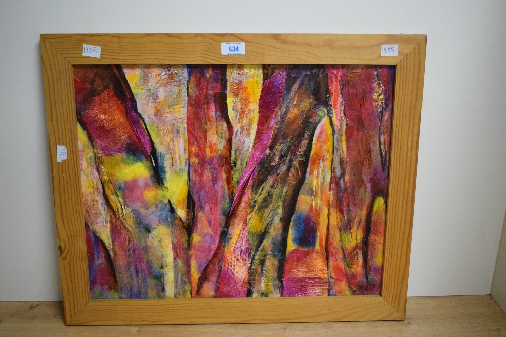 Jennifer Wheten | A vibrant abstract study of nature using torn paper ...