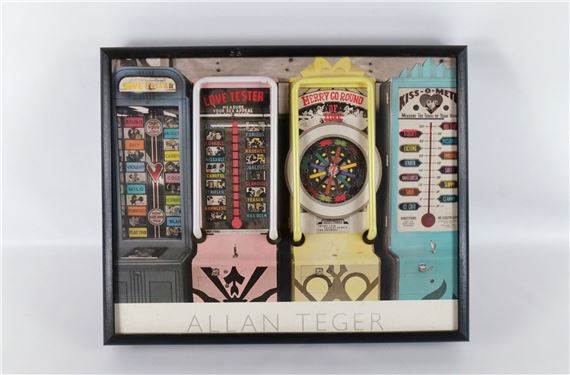 Allen Teger | Light Up Poster with Vintage Arcade Game Design | MutualArt