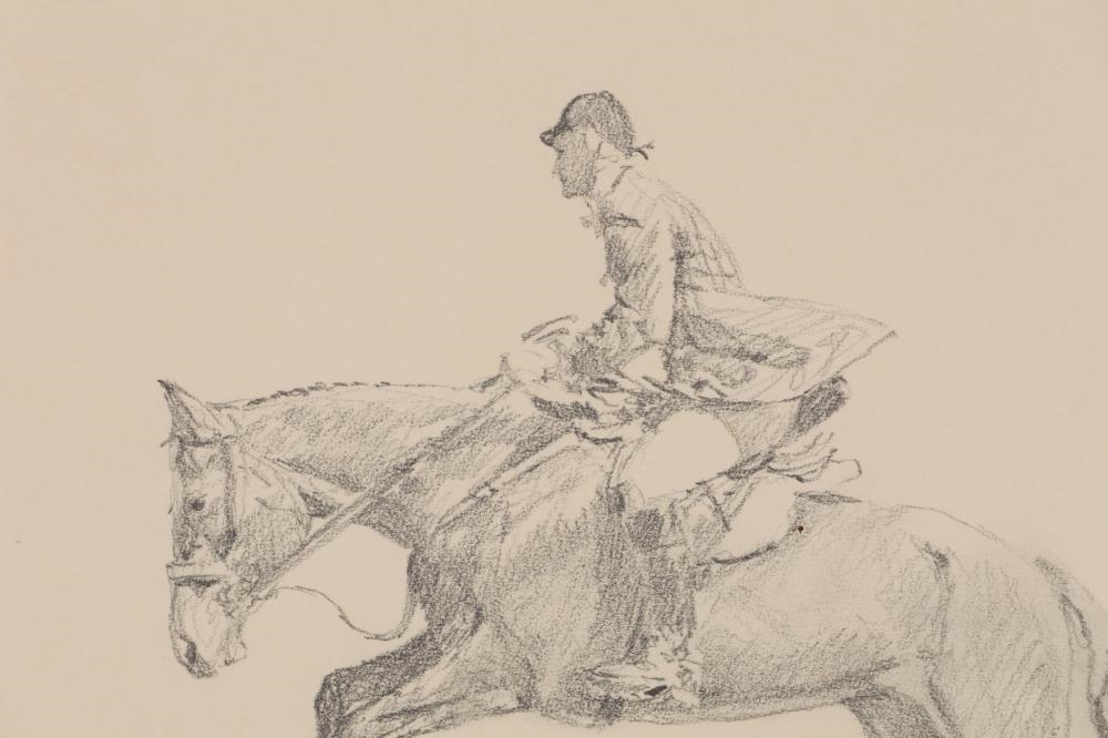 Peter Corbin | Equestrian Graphite Drawing | MutualArt