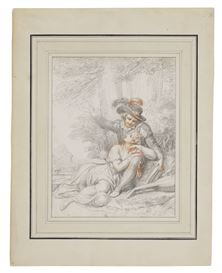 Cosway Richard | Self-Portrait of the artist with his wife Maria Cosway ...