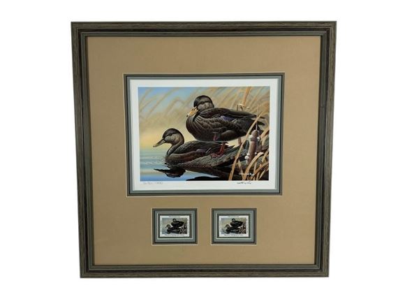 Gerald Putt | waterfowl print featuring a pair of ducks (1996) | MutualArt