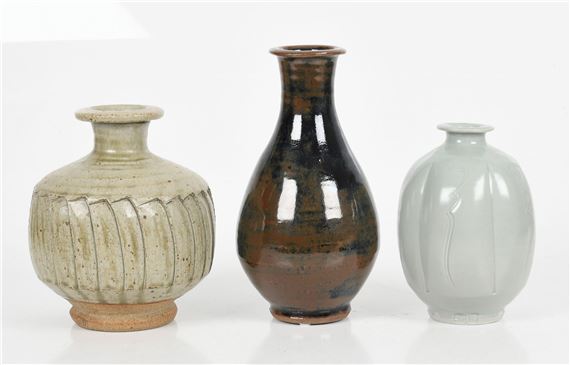 Jim Malone | Three Pottery Vases | MutualArt