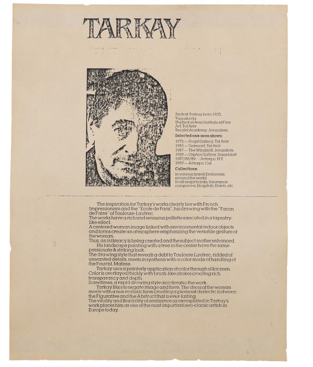 Itzchak Tarkay | 2pc LOT ,On the Stage, Cosette | MutualArt