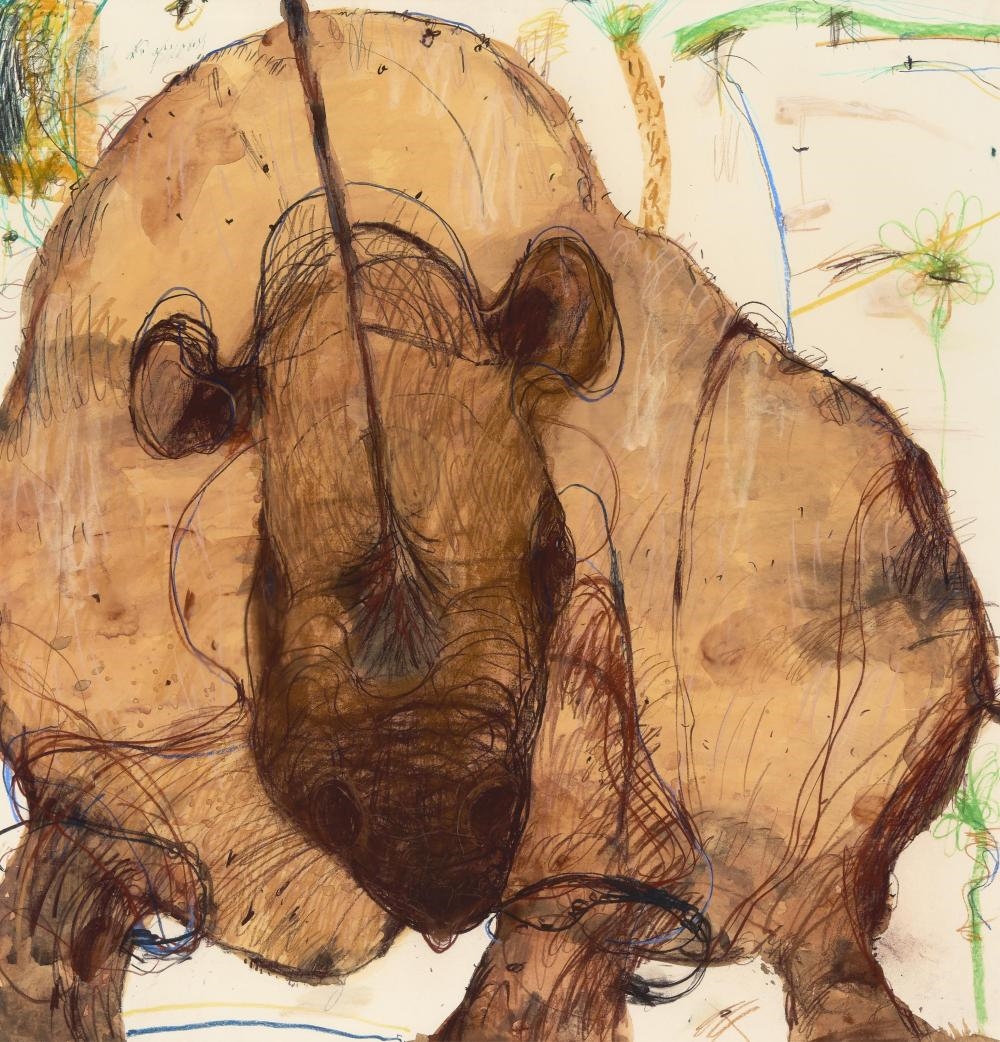 John Olsen | Rhino | MutualArt
