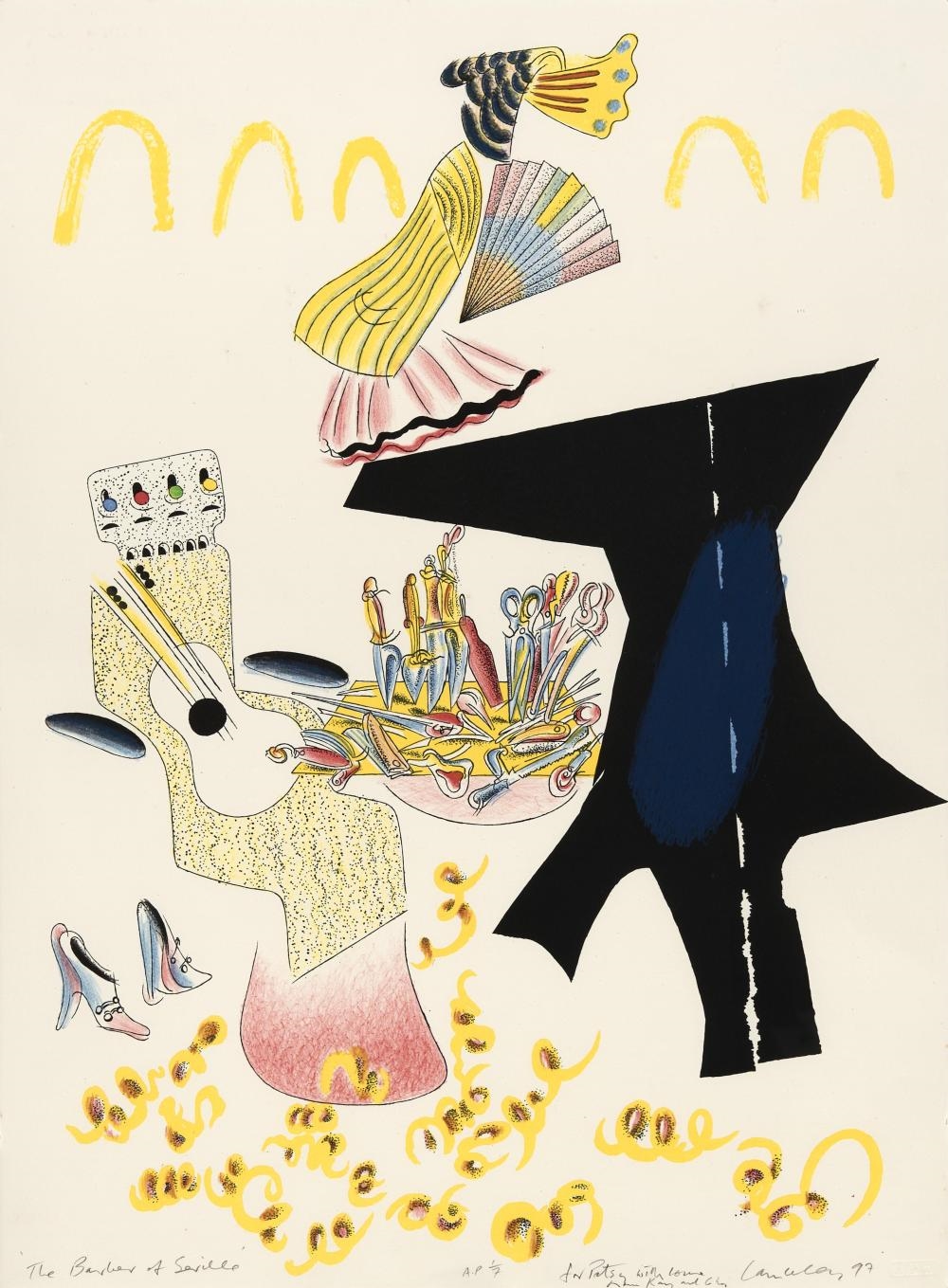 Colin Lanceley | The Barber of Seville (1988) | MutualArt