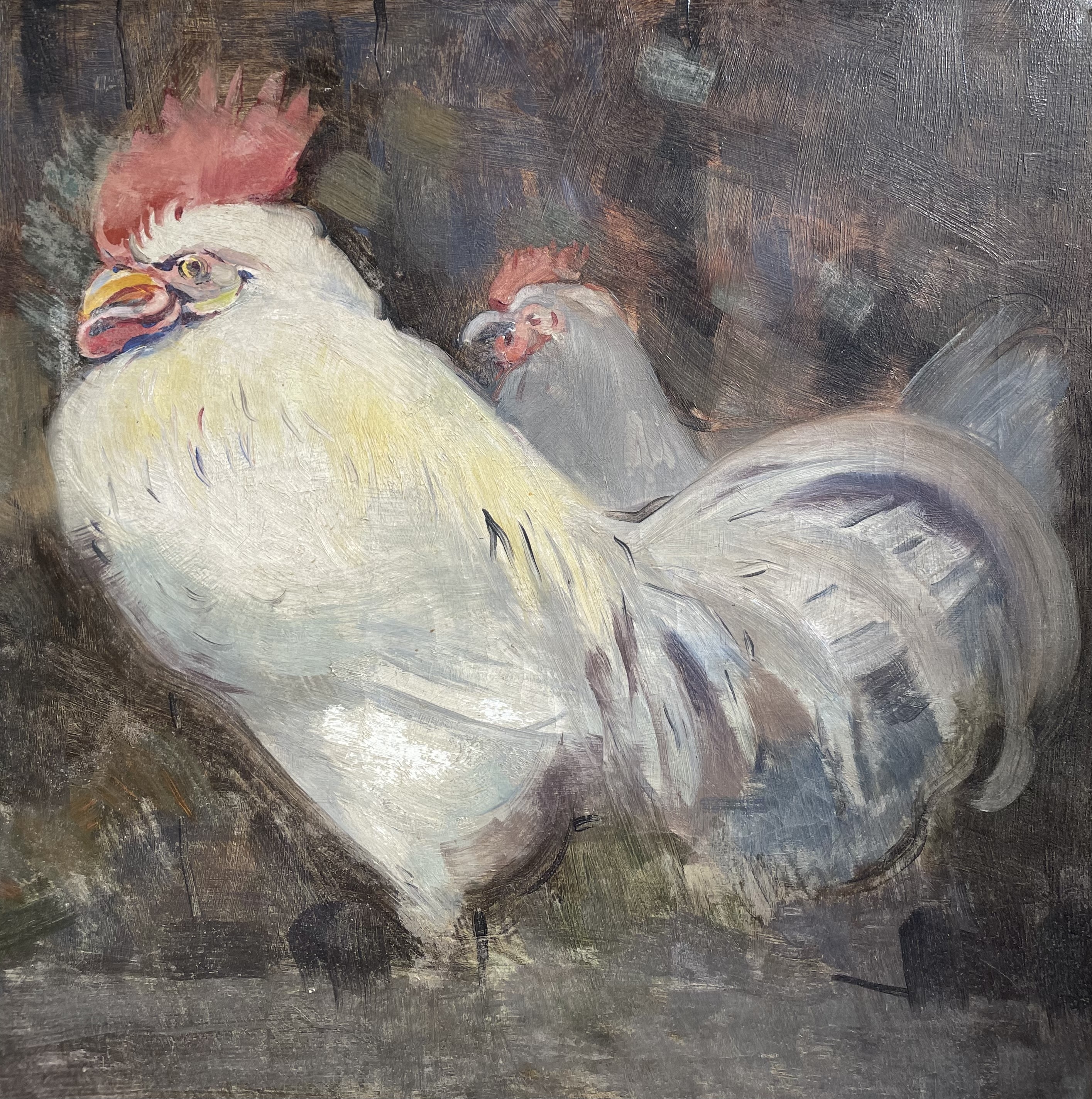 Joseph Crawhall | Study of cockerels | MutualArt