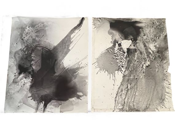 J. Carpenter | Two Unframed Greyscale Works | MutualArt