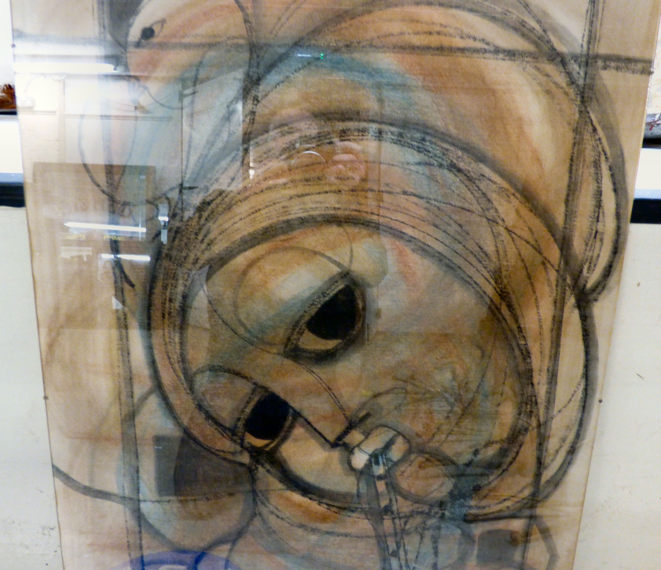 Ben Macala | an abstract, a figure playing a recorder | MutualArt