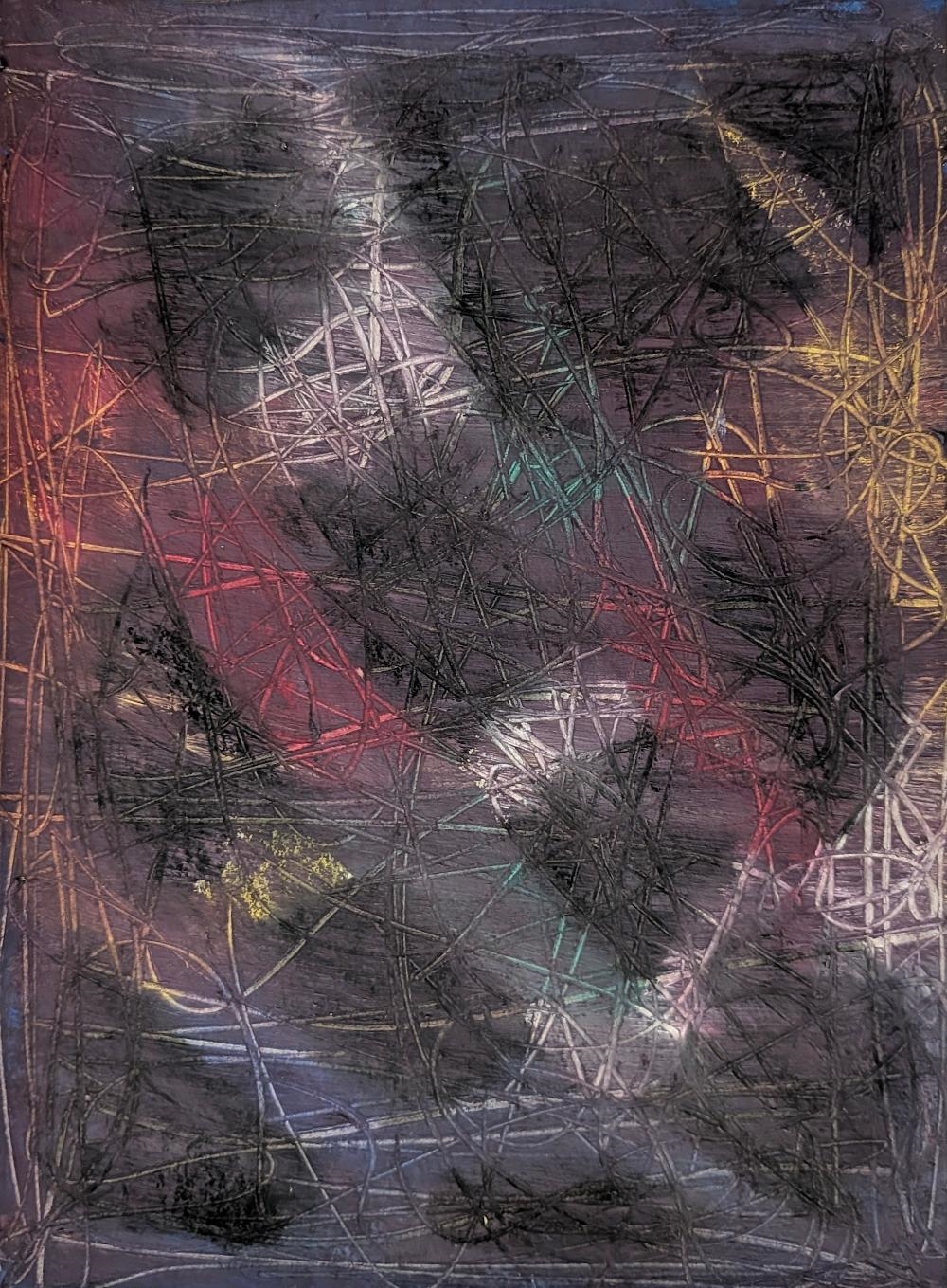 Friend | Neo-Expressionist Oil Pastel Painting (1984) | MutualArt