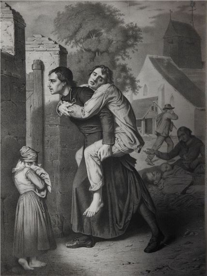 Jacques-François Llanta | Le dévouement de l'abbé Bouloy (Circa 1857 ...