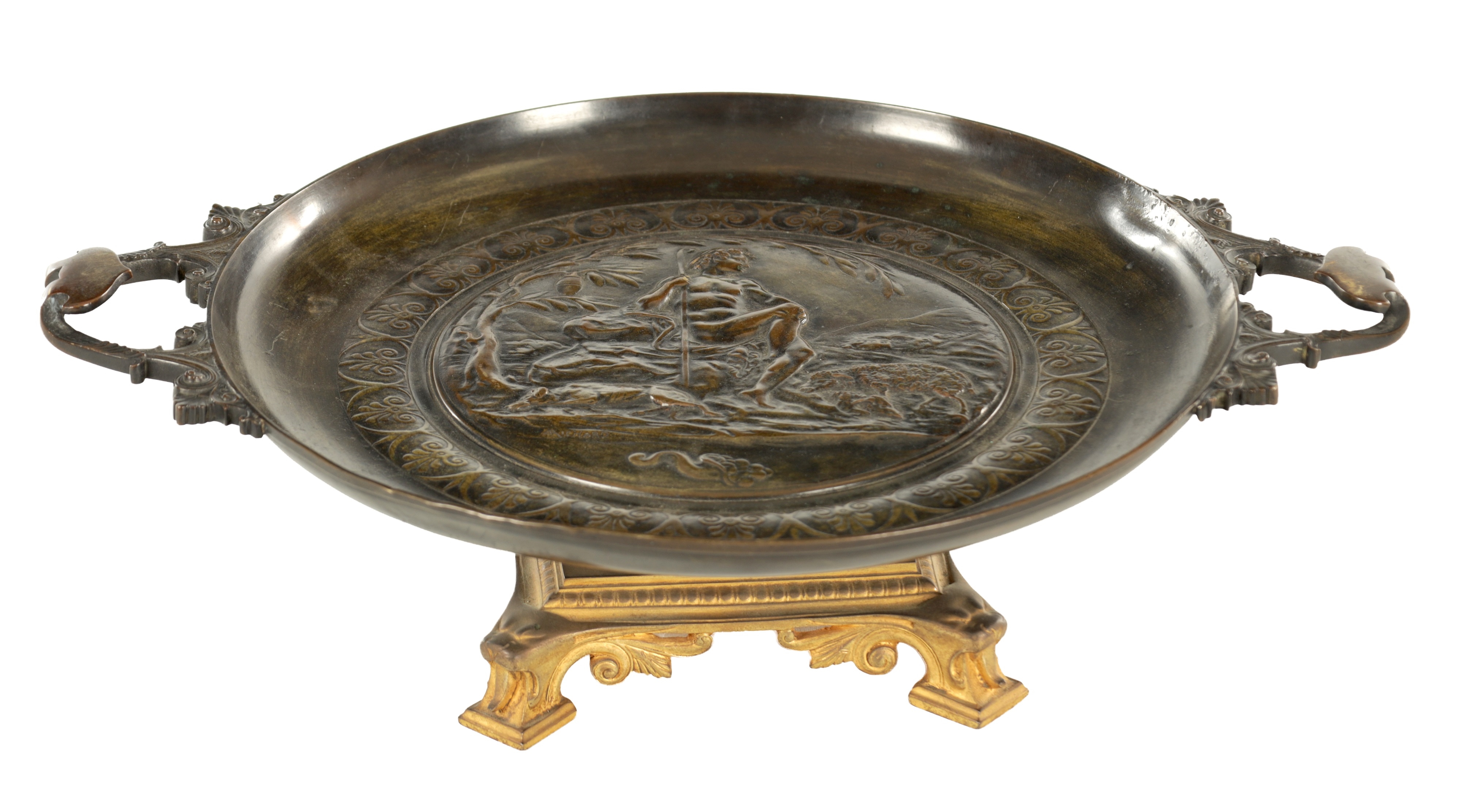 Alfred Pierre Richard | A 19TH CENTURY BRONZE AND GILT TAZZA (19th ...