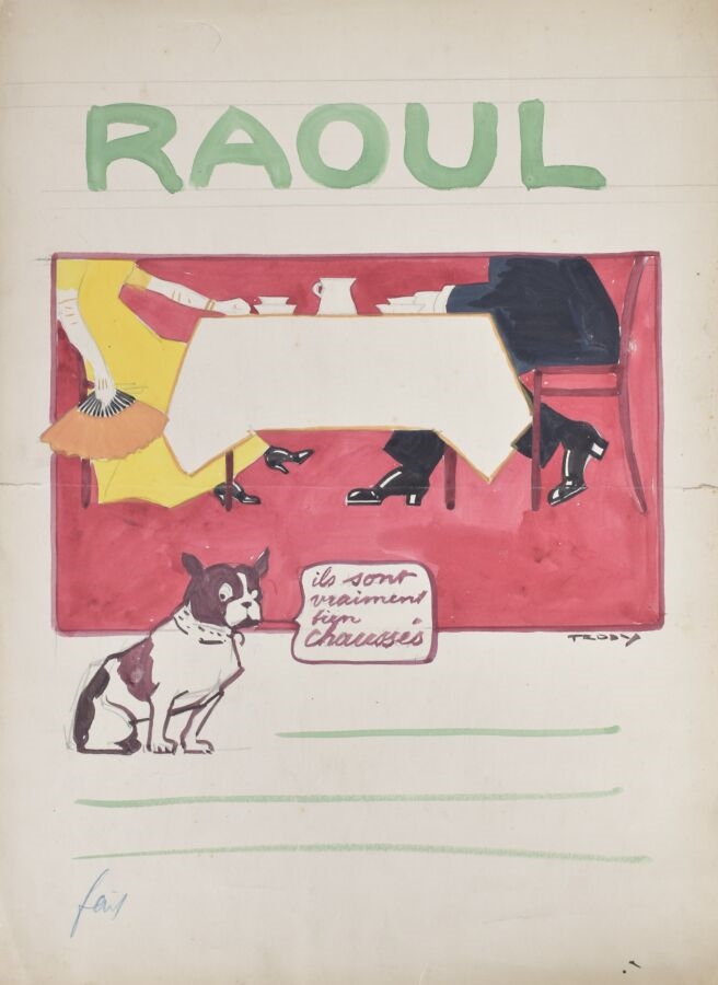 Eduard Saunier | Ils sont vraiment bien chaussés | MutualArt